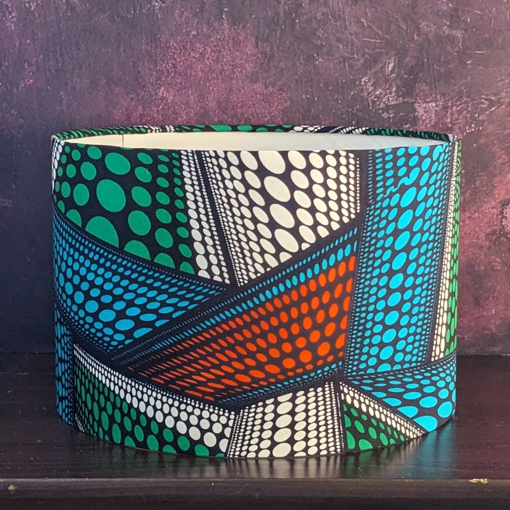 Pumpkin Spotted African Drum Lampshade KABEWA – Detola and Geek